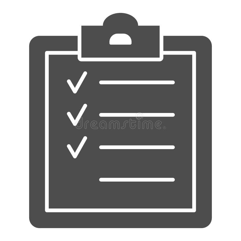 Training Plan Line and Solid Icon. Schedule or Sport Program Board with ...