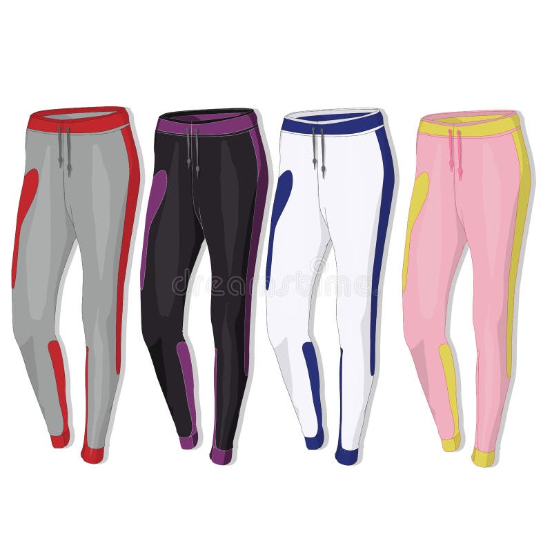 Sport trousers / pants. stock vector. Illustration of style - 84529620