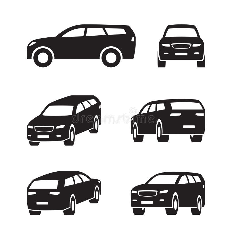 Sport Utility Vehicle in Perspective Stock Vector - Illustration of ...