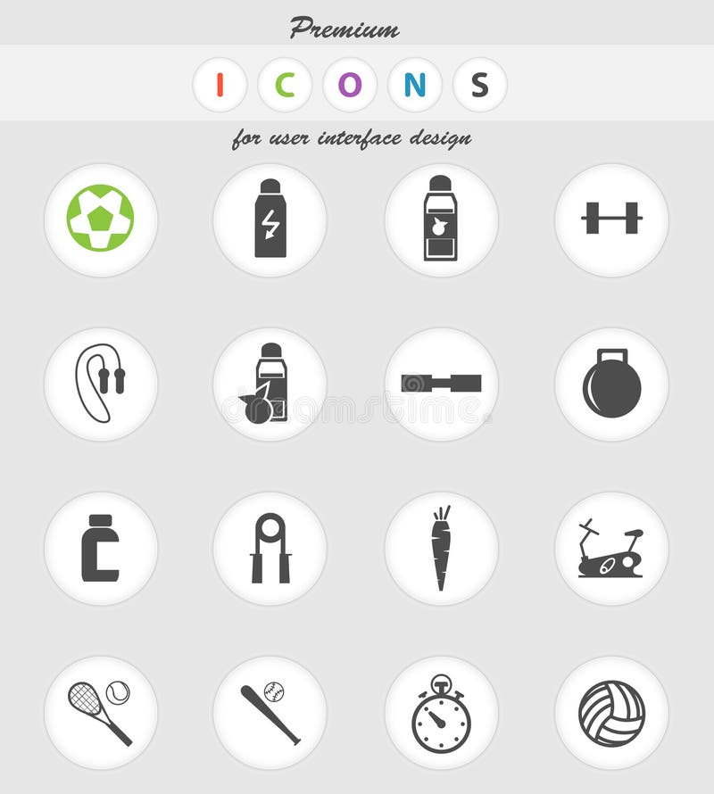 Sport icon set stock illustration. Illustration of sport - 123180977