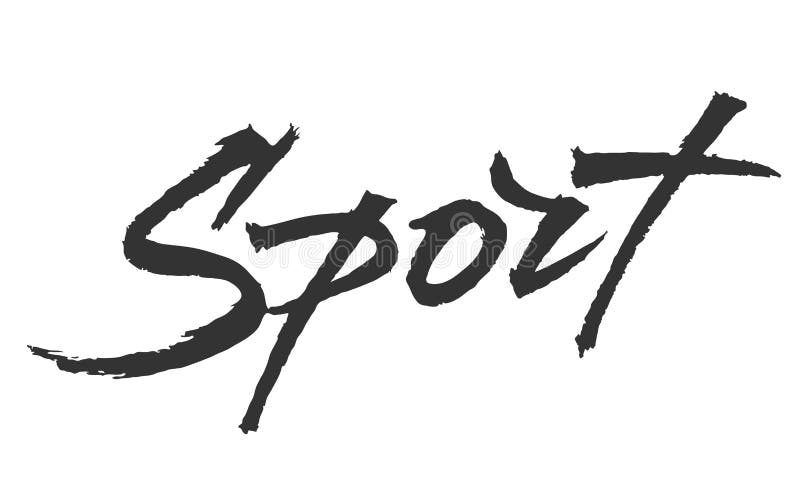 Sport vector lettering stock vector. Illustration of hand - 149419773