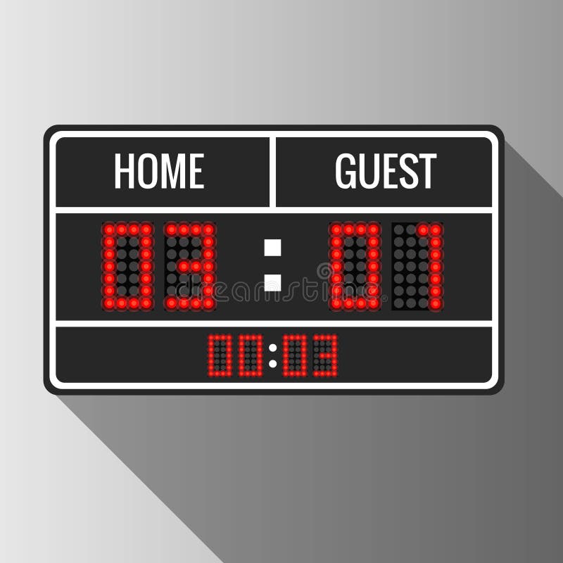 Vector scoreboard ABC. stock vector. Illustration of analog - 77495839