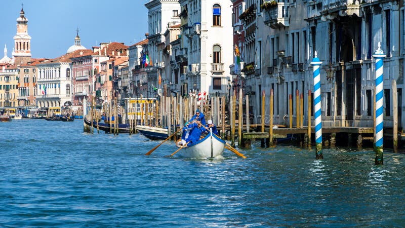 Sport in Venice Canals, Italy Editorial Image - Image of city, spring ...