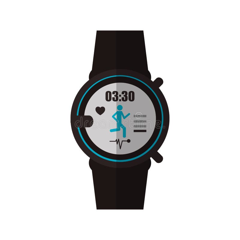 Sport watch icon stock vector. Illustration of time, graphic - 84462541