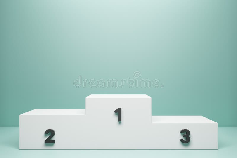 Sport winner pedestal stock illustration. Illustration of level - 196314923