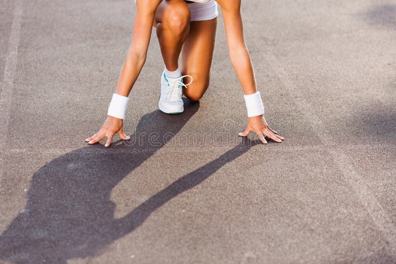 Sport woman stock photo. Image of running, position, pose - 41651124