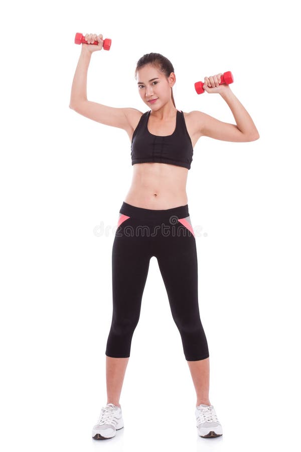 Sport woman doing exercise stock image. Image of body - 64118373