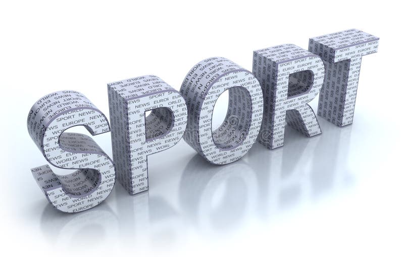 Sport word from balls stock vector. Illustration of baseball - 34368349