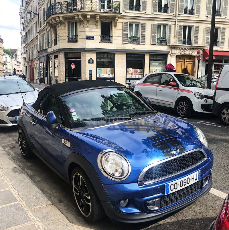 Blue minicooper editorial photo. Image of sportcar, sedan - 224880356