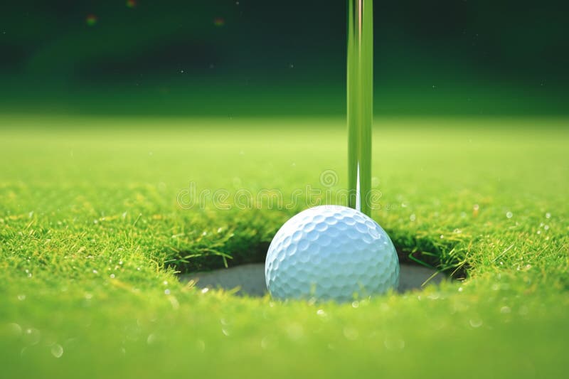 Sporting Elegance Golf Ball in Action, a Game of Precision Stock ...