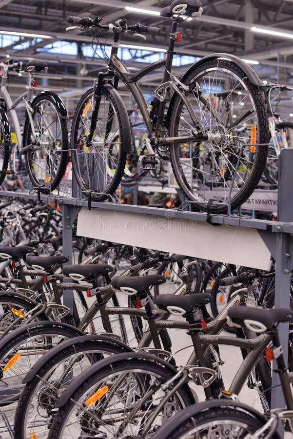 Sporting goods store bikes editorial photography. Image of bucharest ...