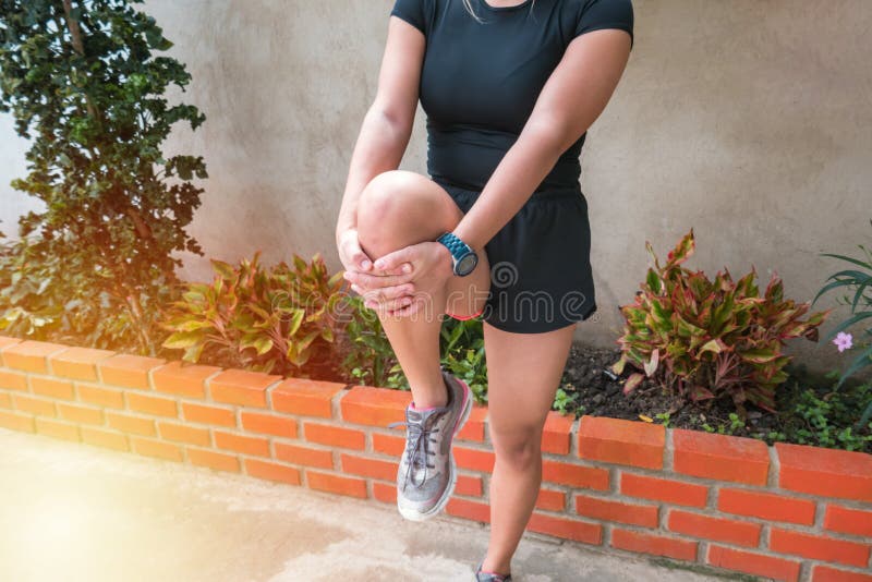 Sporting Knee Injury during Training Stock Photo - Image of muscle ...