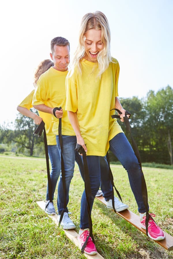 Sporting Team Doing an Exercise for Teamwork Stock Photo - Image of ...