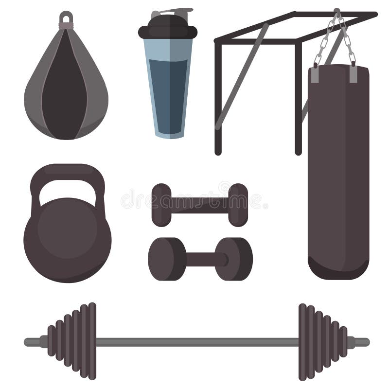 Sportinventar vektor abbildung. Illustration von symbol - 83603832