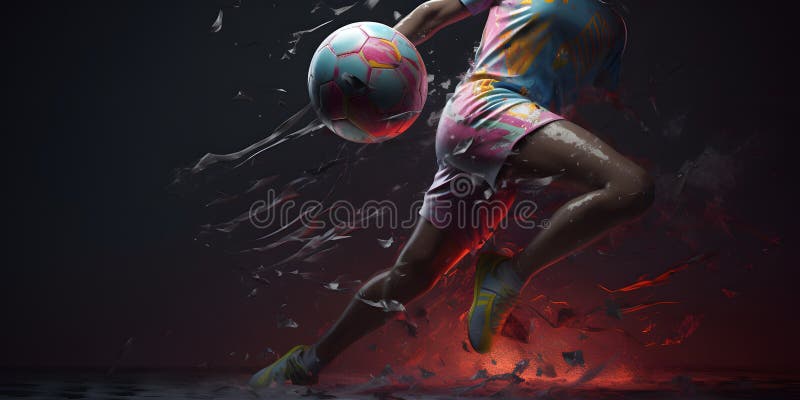 Sports Action Energy Movement Hyper-realistic Textures Generative AI ...