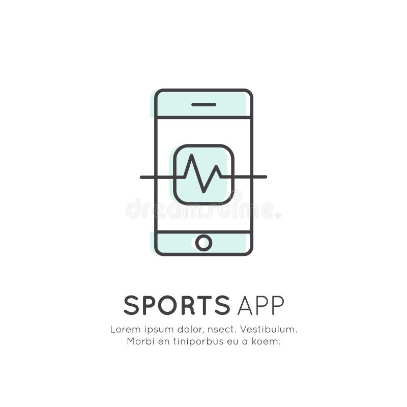Sports App, Tracker Application, Cardio Training, Pulse Screen Stock ...