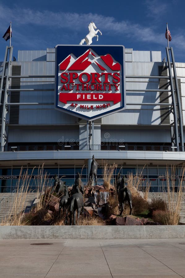 Sports Authority Field editorial stock image. Image of team - 24010824