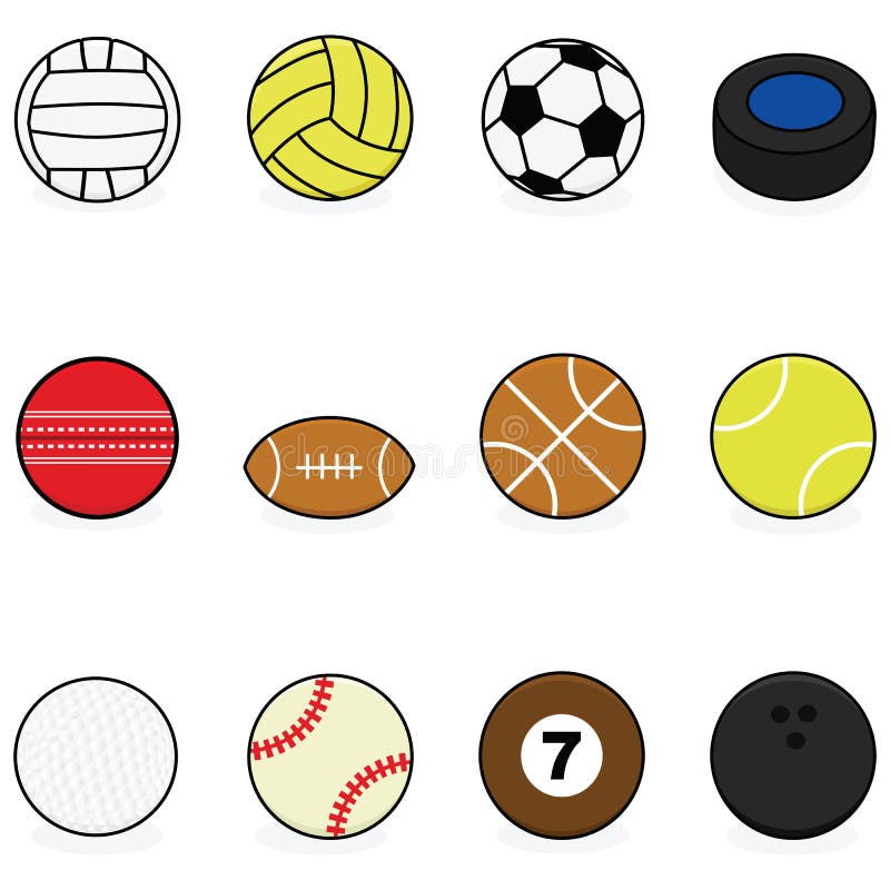 Cartoon Sports Balls Stock Illustrations – 1,954 Cartoon Sports Balls ...