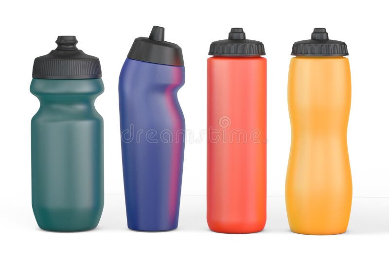 Sports Bottle Set 3d Models Stock Illustration - Illustration of ...