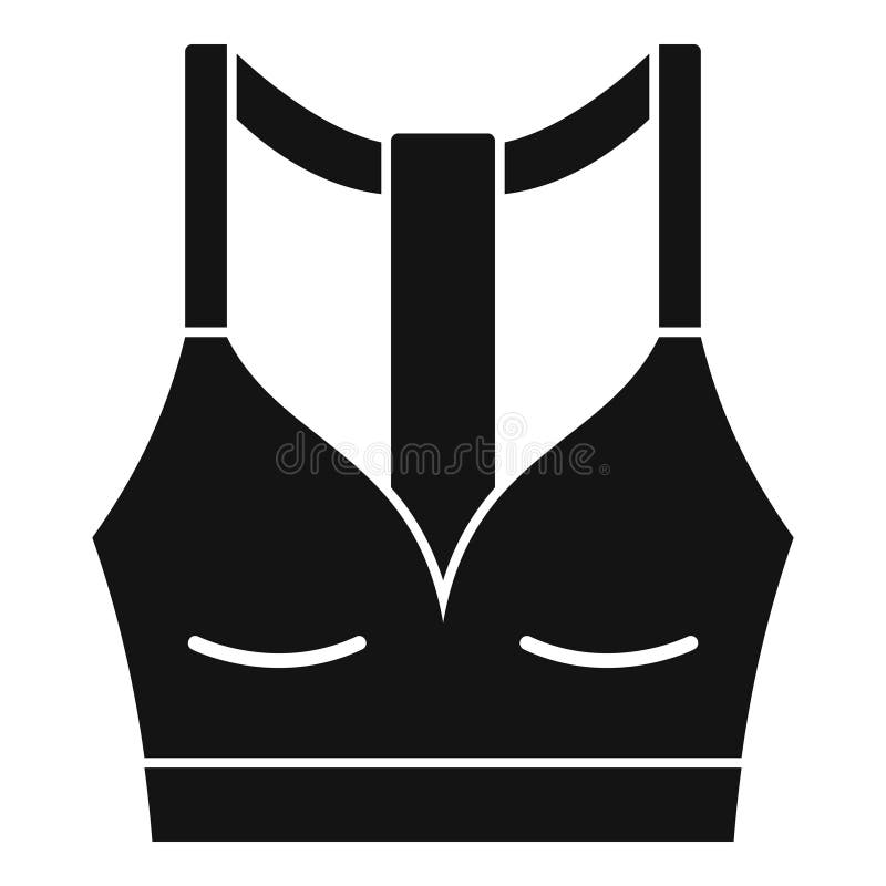 Sports Bra with Support Strap for Active Lifestyle Icon Stock Vector ...