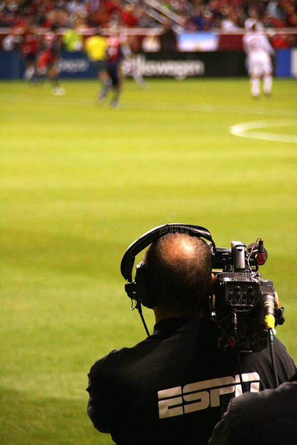 ESPN Television Camera editorial stock image. Image of match - 24127364