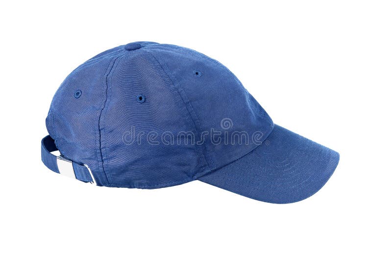The Blue Sports Cap Isolated on White Stock Image - Image of blue ...