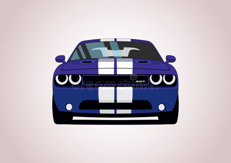 Dodge Challenger Vector Stock Illustrations – 75 Dodge Challenger ...
