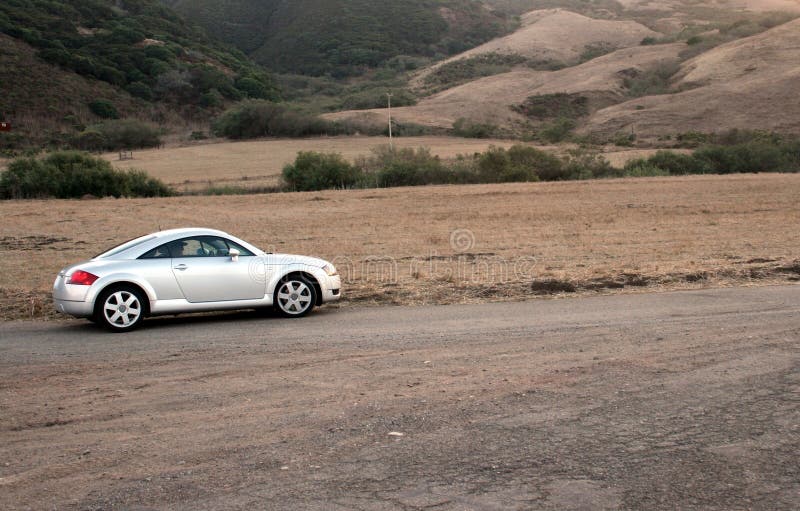 Sports Car on Dirt Road stock image. Image of auto, driver - 330841
