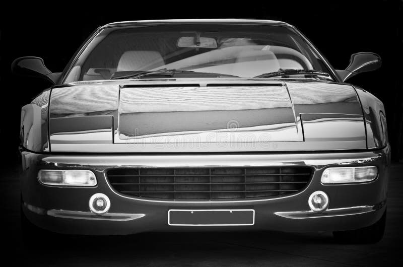 Front end of a Sports car stock image. Image of detroit - 134895