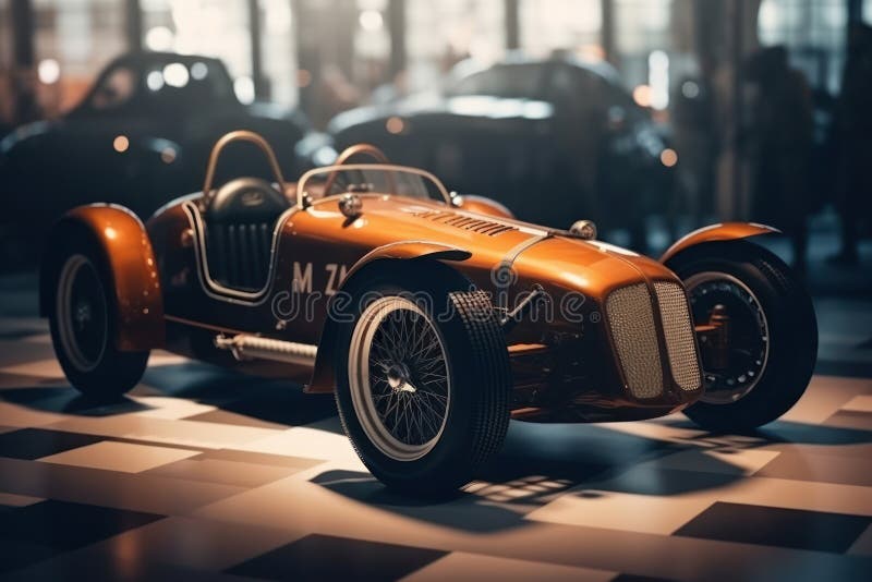 Sports Car in Full Competition Race. Stock Illustration - Illustration ...