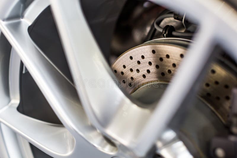 Sports car hub stock photo. Image of drive, disk, metal - 29341940