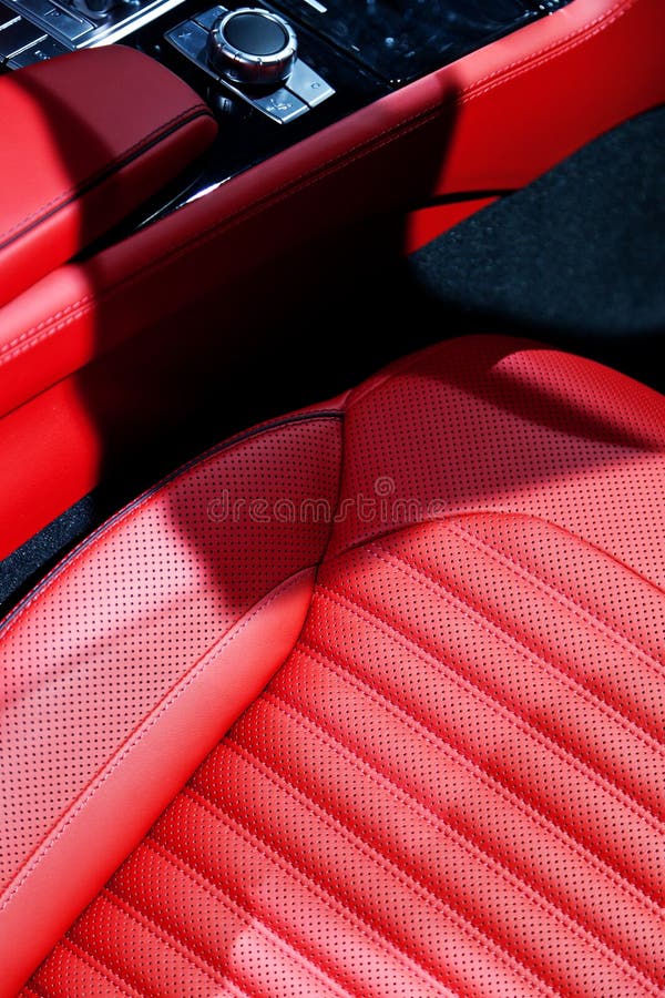 Sports Car Red Seat stock image. Image of automobile - 25177139
