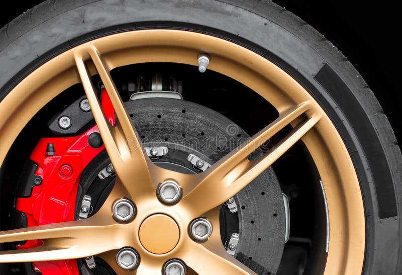 Sports car rim. stock photo. Image of auto, expensive - 57170896