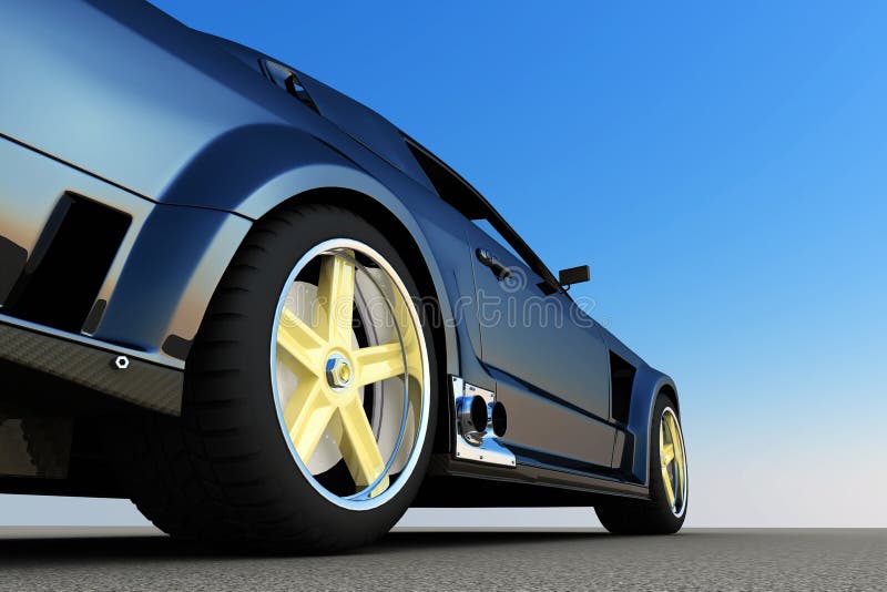 Sports car side view stock image. Image of expensive - 24541919