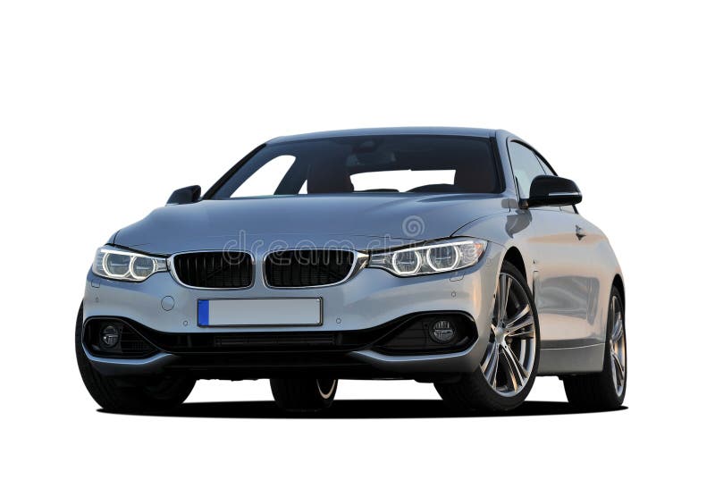 Sports Car on White Background, Front View Stock Photo - Image of success, transportation: 365173754