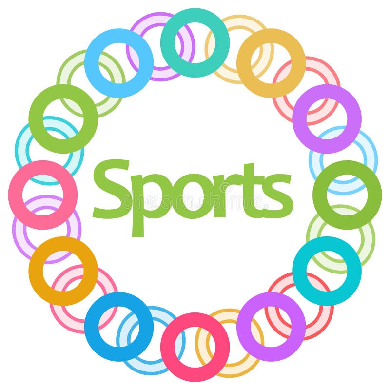 Circular Sports Icons Flat Design Vector Set. Stock Vector ...