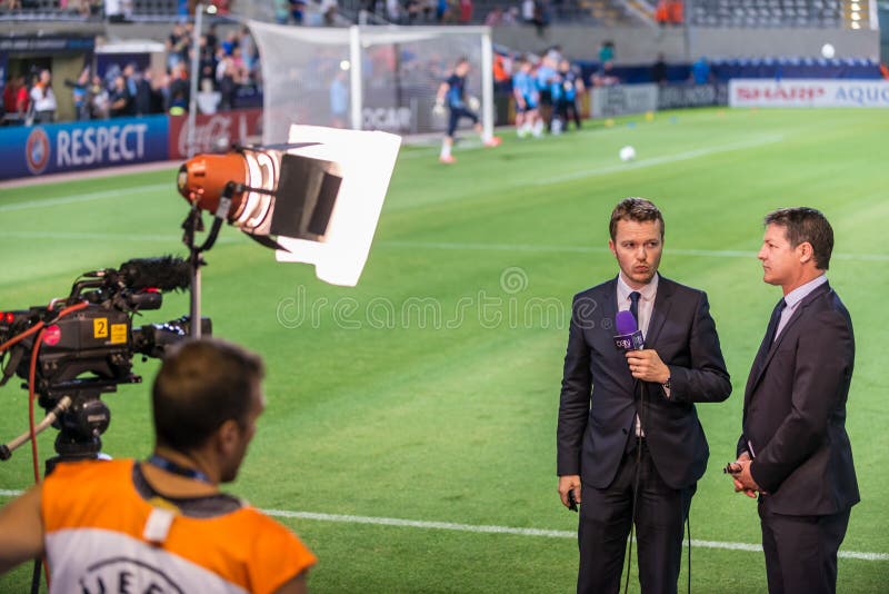 Sports commentary concept editorial stock image. Image of reporters ... Sports commentary concept editorial stock image. Image of reporters ...