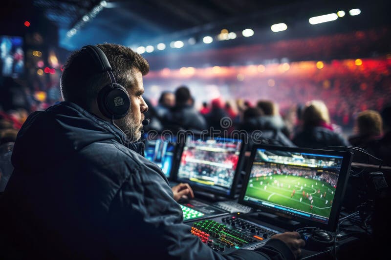 Sports Commentator Stock Illustrations – 213 Sports Commentator Stock ...