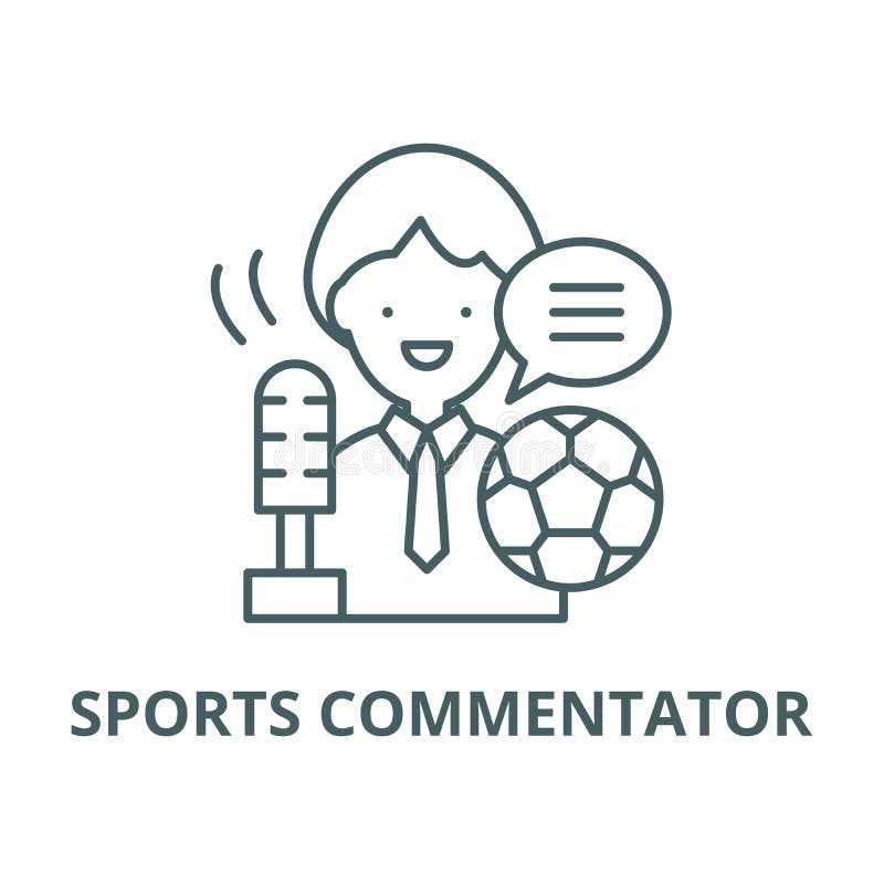 Sports Commentator Workplace Flat Color Vector Illustration Stock ... Sports Commentator Workplace Flat Color Vector Illustration Stock ...