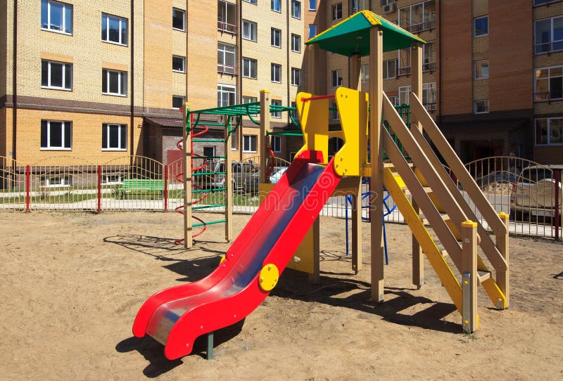 Sports Complex on the Playground. Stock Image - Image of landscape ...