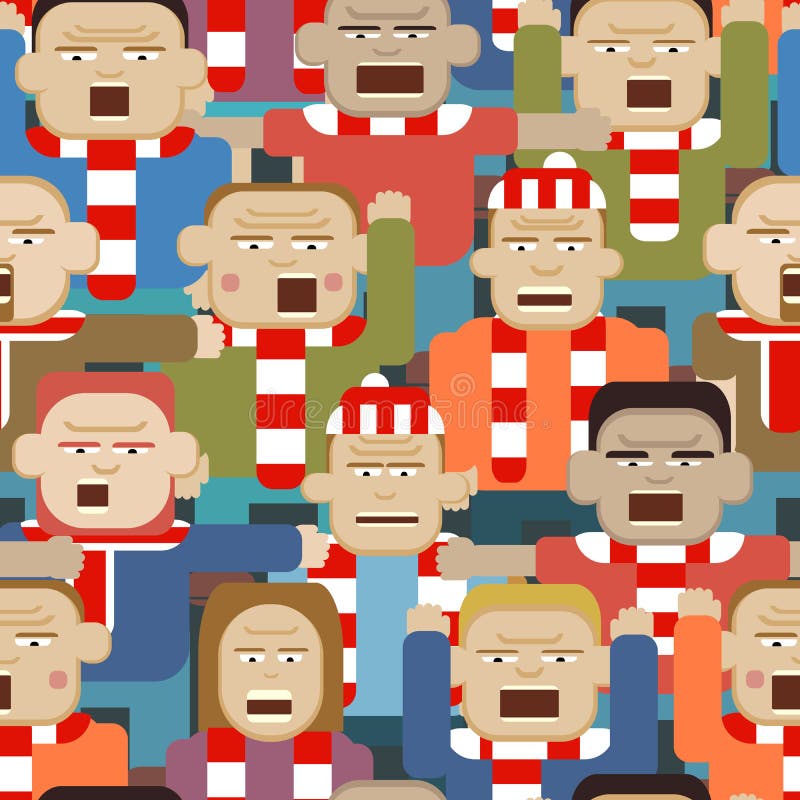 Sports Crowd Seamless Tile Stock Illustrations – 2 Sports Crowd ...
