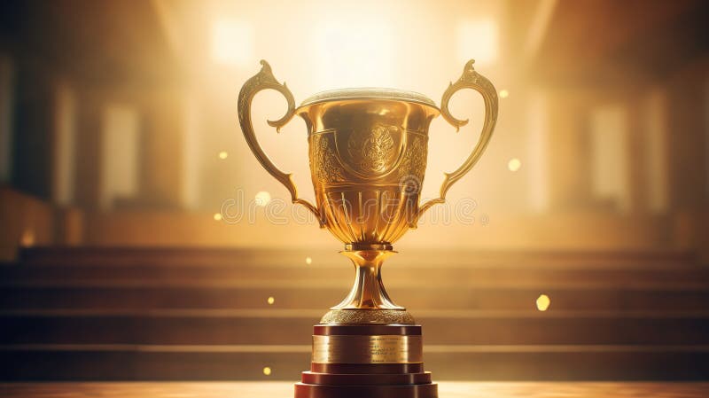 Sports Cup. Victory. Olympic Games. Generative Ai Stock Illustration ...