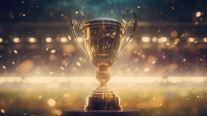 Sports Cup. Victory. Olympic Games. Generative Ai Stock Illustration ...