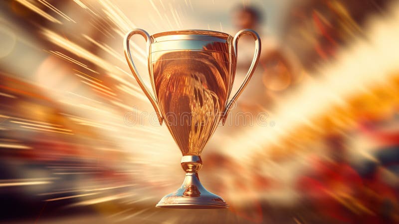 Sports Cup. Victory. Olympic Games. Generative Ai Stock Illustration ...