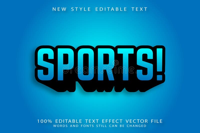 Sports Text Effect Stock Illustrations – 1,487 Sports Text Effect Stock ...