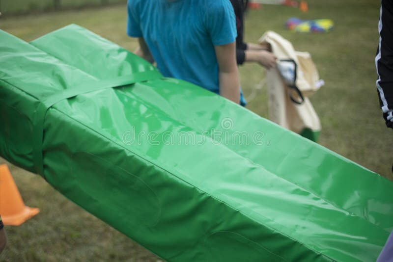 Sports Equipment. Preparing Fun Game in Summer Stock Image - Image of ...