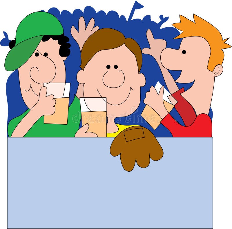 Sports Fans 2 stock vector. Illustration of fans, baseball - 2291238