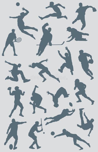 Sports Figure Vector Collection 2 Stock Vector - Illustration of ...