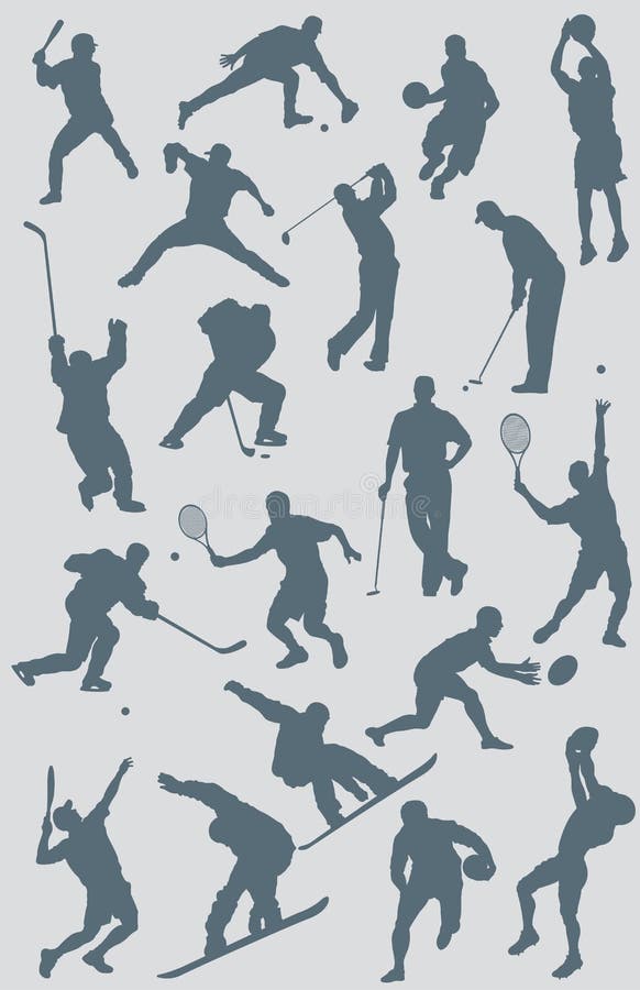 Sports Figure Vector Collection 2 Stock Vector - Illustration of ...