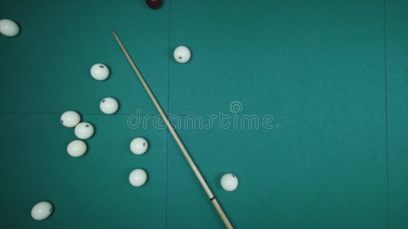 Sports Game of Billiards. Billiard Ball Rolls on the Table Stock ...